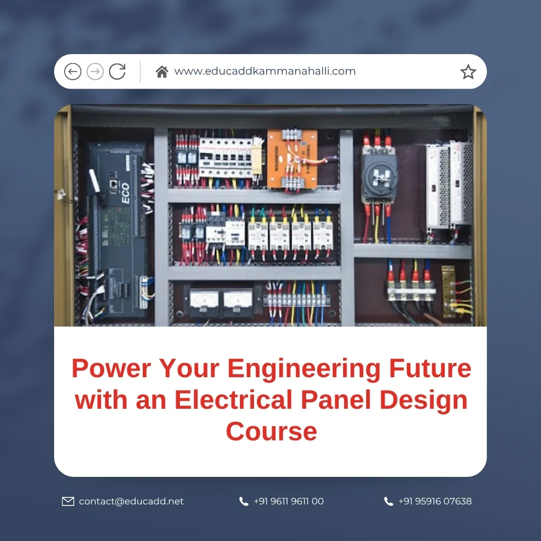 Electrical Panel Design Training | EduCADD Kammanahalli