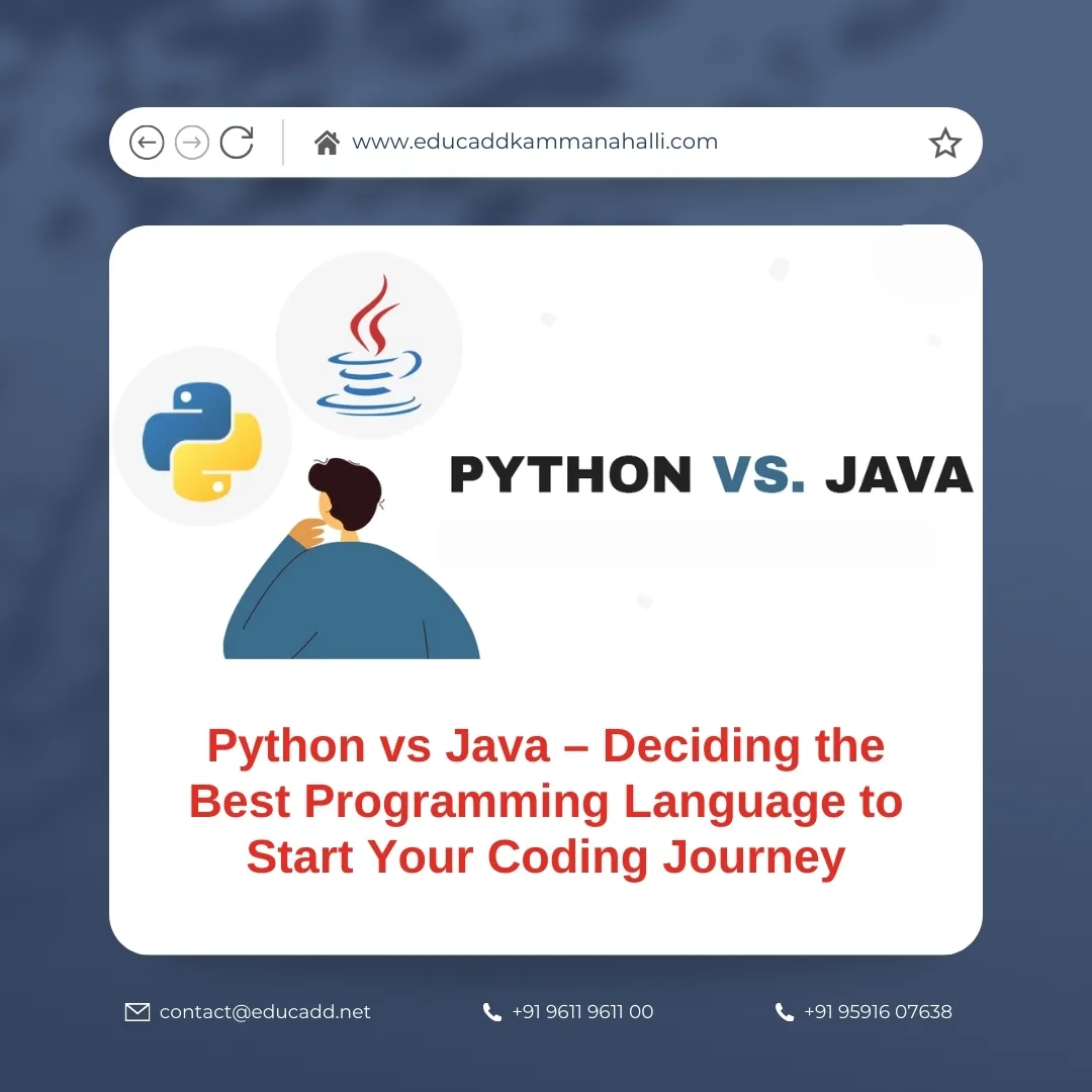 Python vs Java comparison | EduCADD Kammanahalli