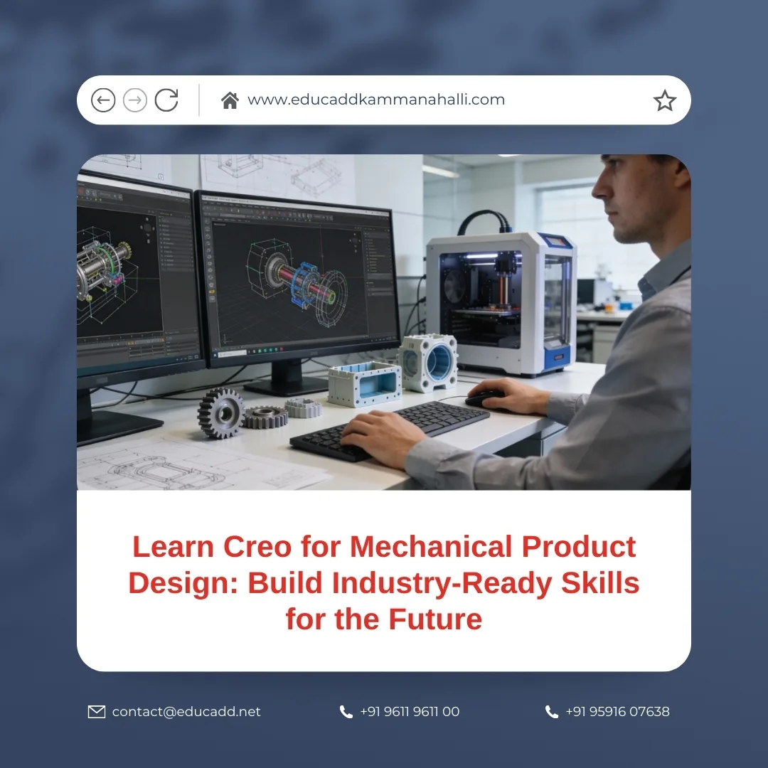 Creo Mechanical Product Design | EduCADD Kammanahalli