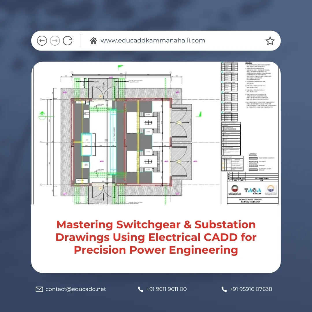 Switchgear Substation CADD Drawings | EduCADD Kammanahalli
